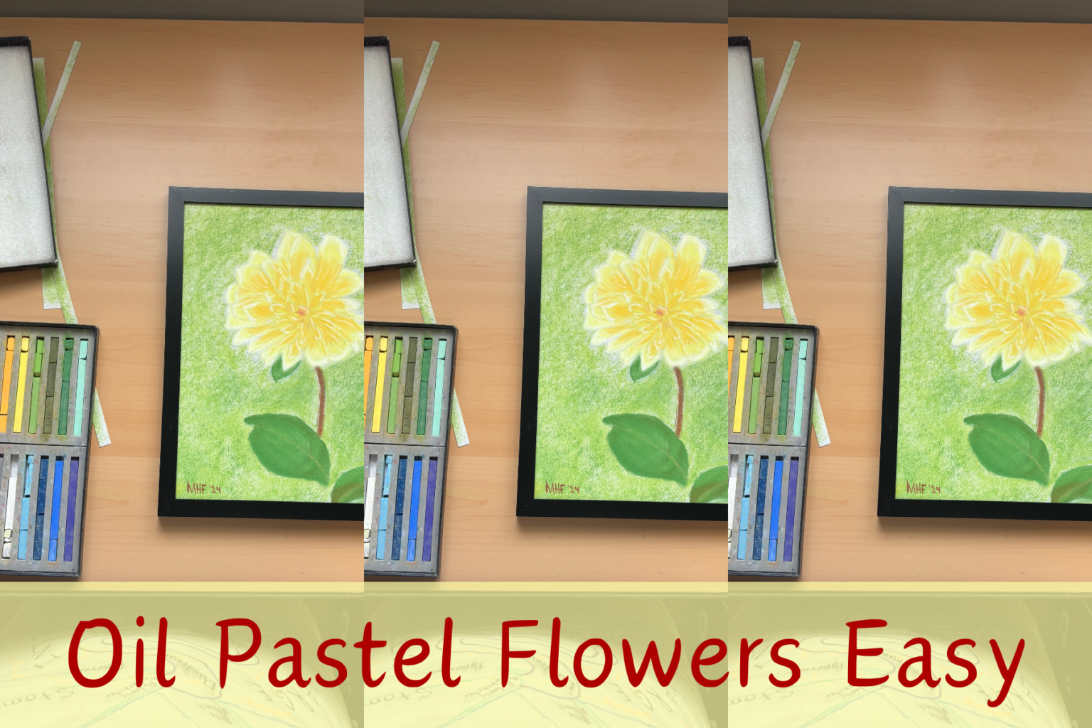 Oil Pastel Flowers Easy in 9 Simple Steps