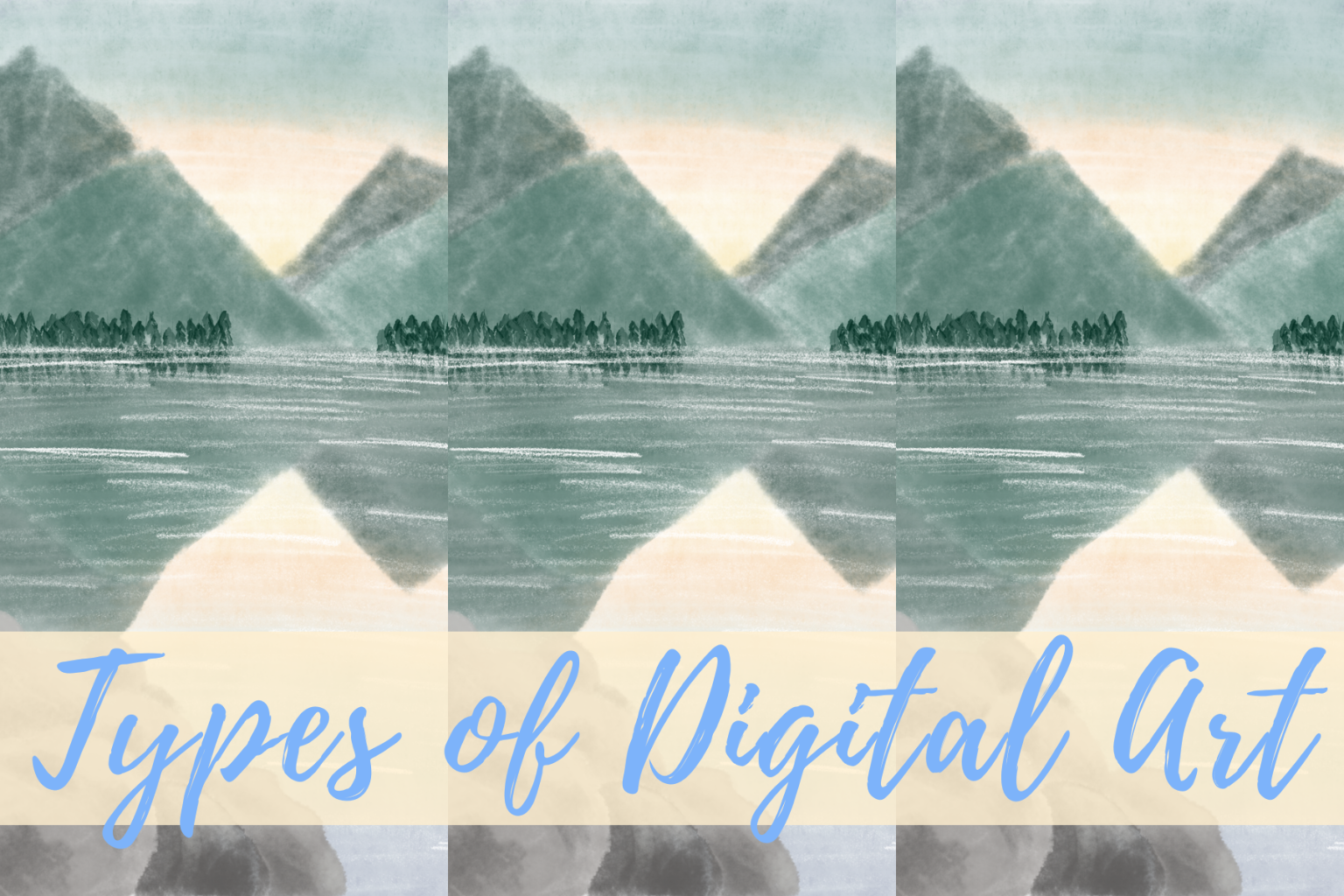 How to do a River Painting with Procreate that Feels Like Doing ...