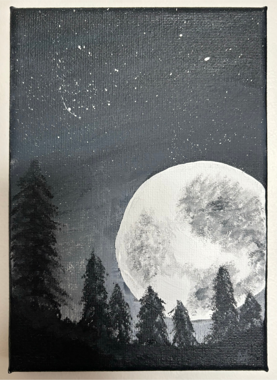 How to Create an Easy Moon Painting in Under 1 Hour