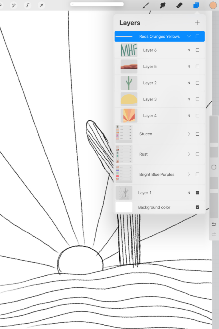 How to Make Endless Desert Wall Art with 1 Design