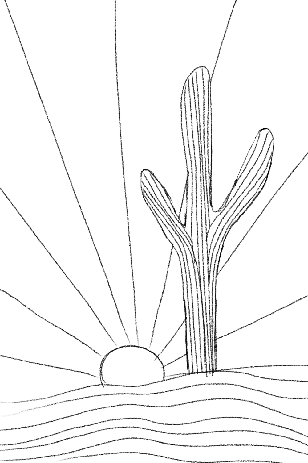 How to Make Endless Desert Wall Art with 1 Design