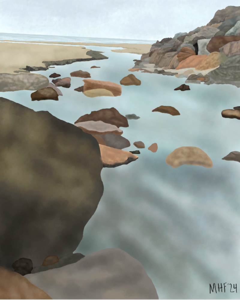 How to do a River Painting with Procreate that Feels Like Doing ...